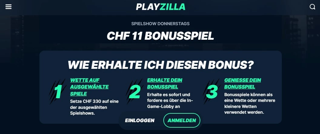 Playzilla Casinotest 2024 und Bonus: 500 Spins + 200 CHF