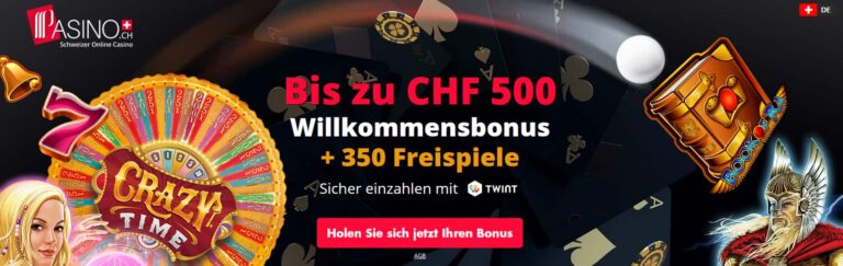 Pasino.ch Online Casino Test 2025 » 350 Spins + Bonus!